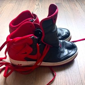 Nike | Shoes | Air Force Mid 7 Black Gym Red Sample With Red Af1 Logo ...